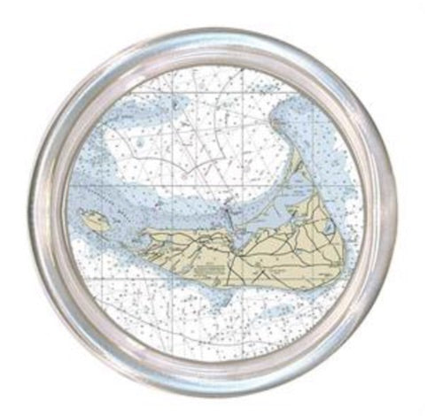 Nantucket Nautical Map Coaster – Cory Farms Past & Presents